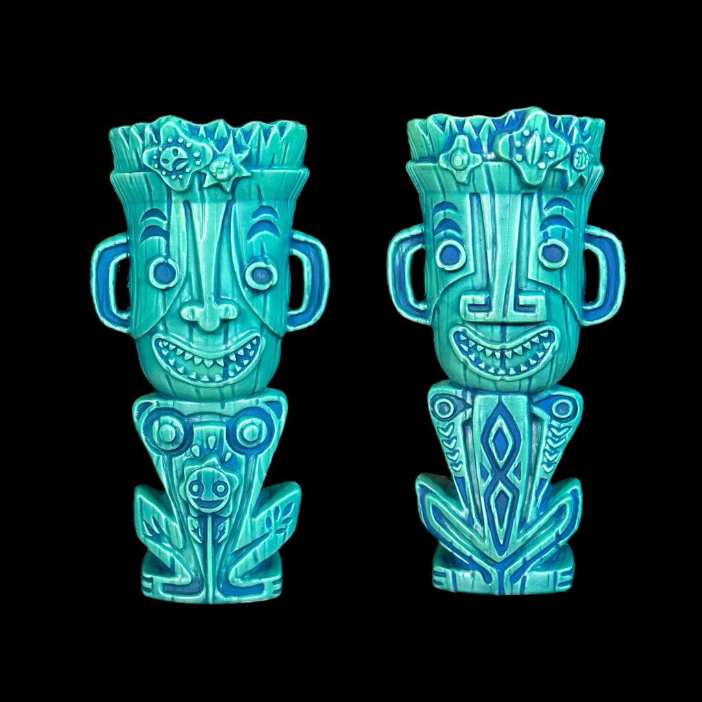 Jeff Granitos Planters Punch Tiki Mug Cool Lagoon Blue Edition S