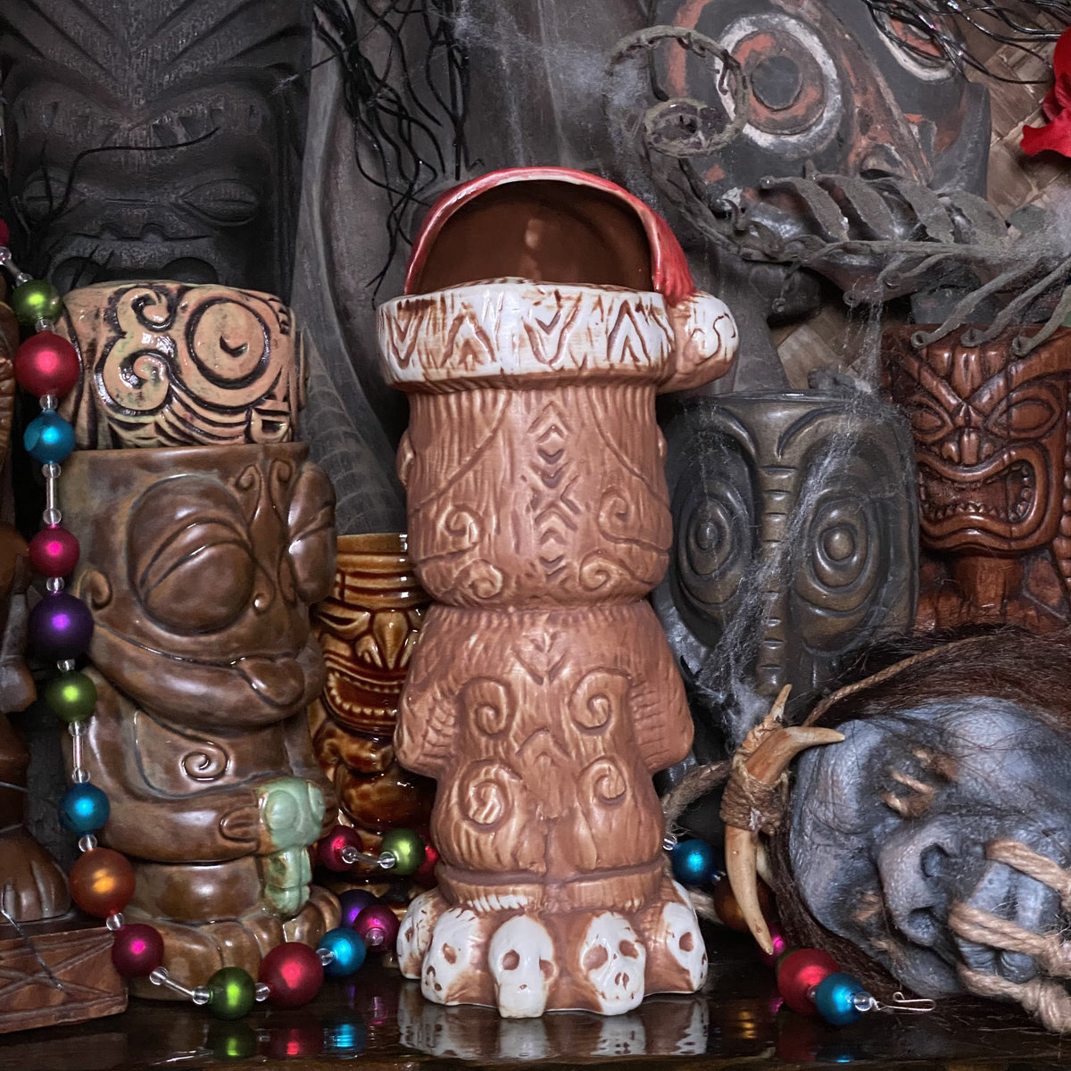 Tiki Tonys Tiki Santa Tiki Mug Whoopsies Ready To Ship Tikiland