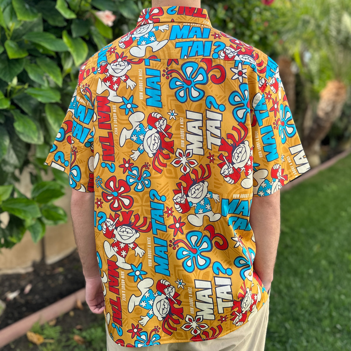 Jeff Granito's 'How About a Mai Tai?' Modern Fit with Flex Button-Up S ...