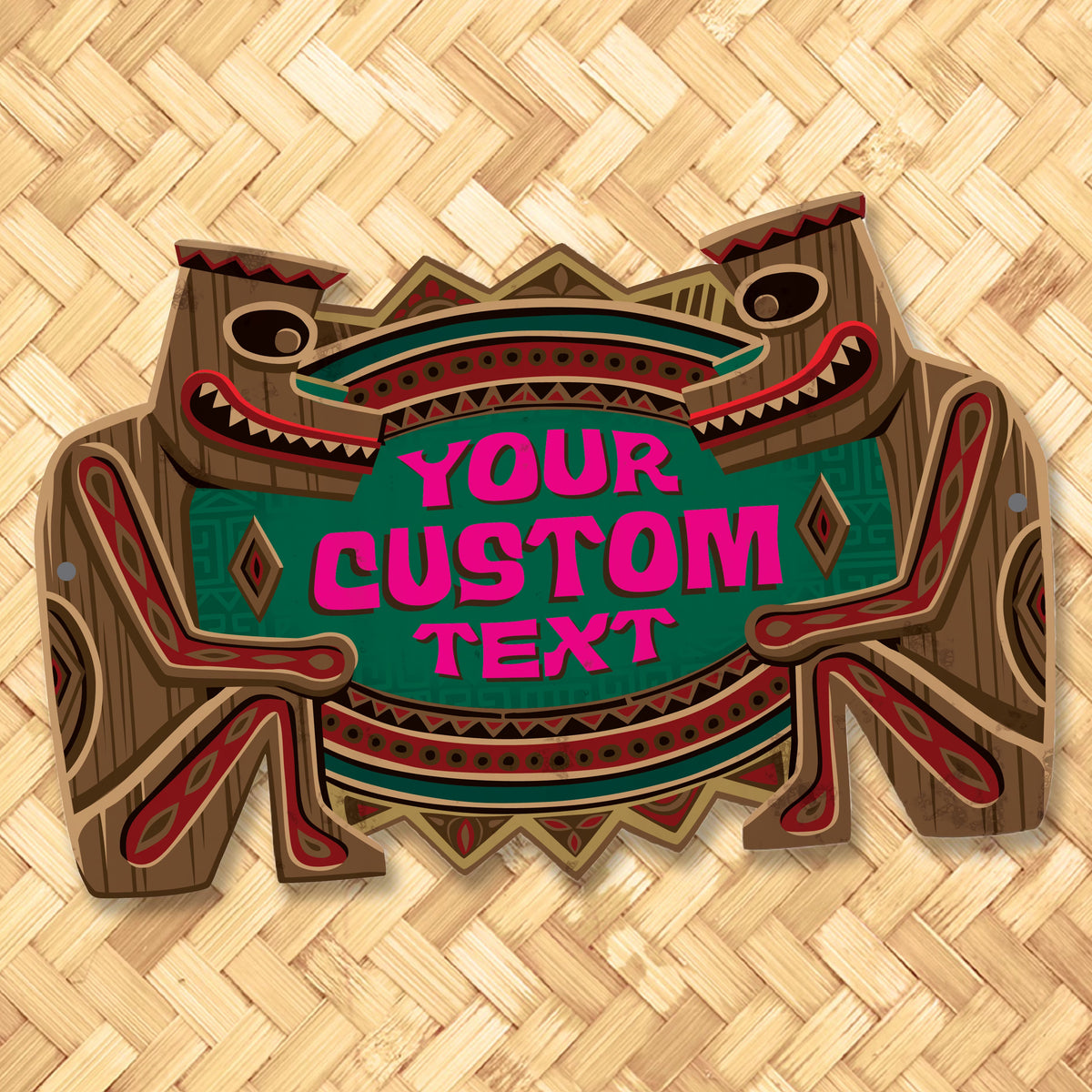 'Tropical Oasis' Personalized Metal Bar Sign - Pre-Order – Tikiland ...