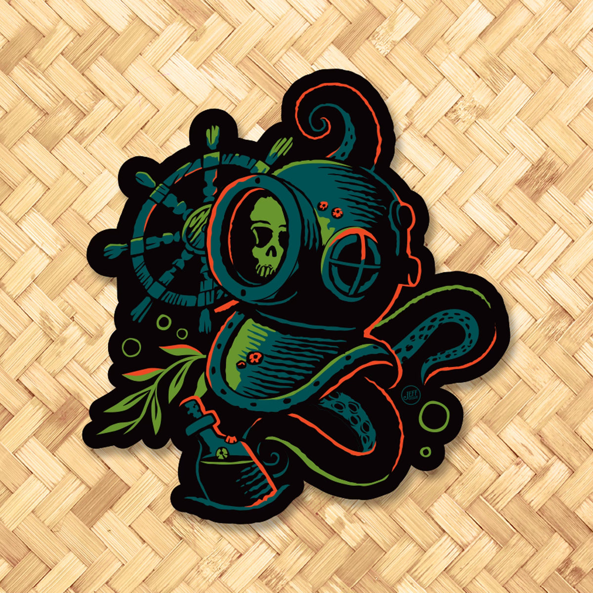 Jeff Granito's 'Deep Dive' Metal Bar Sign – Tikiland Trading Co.