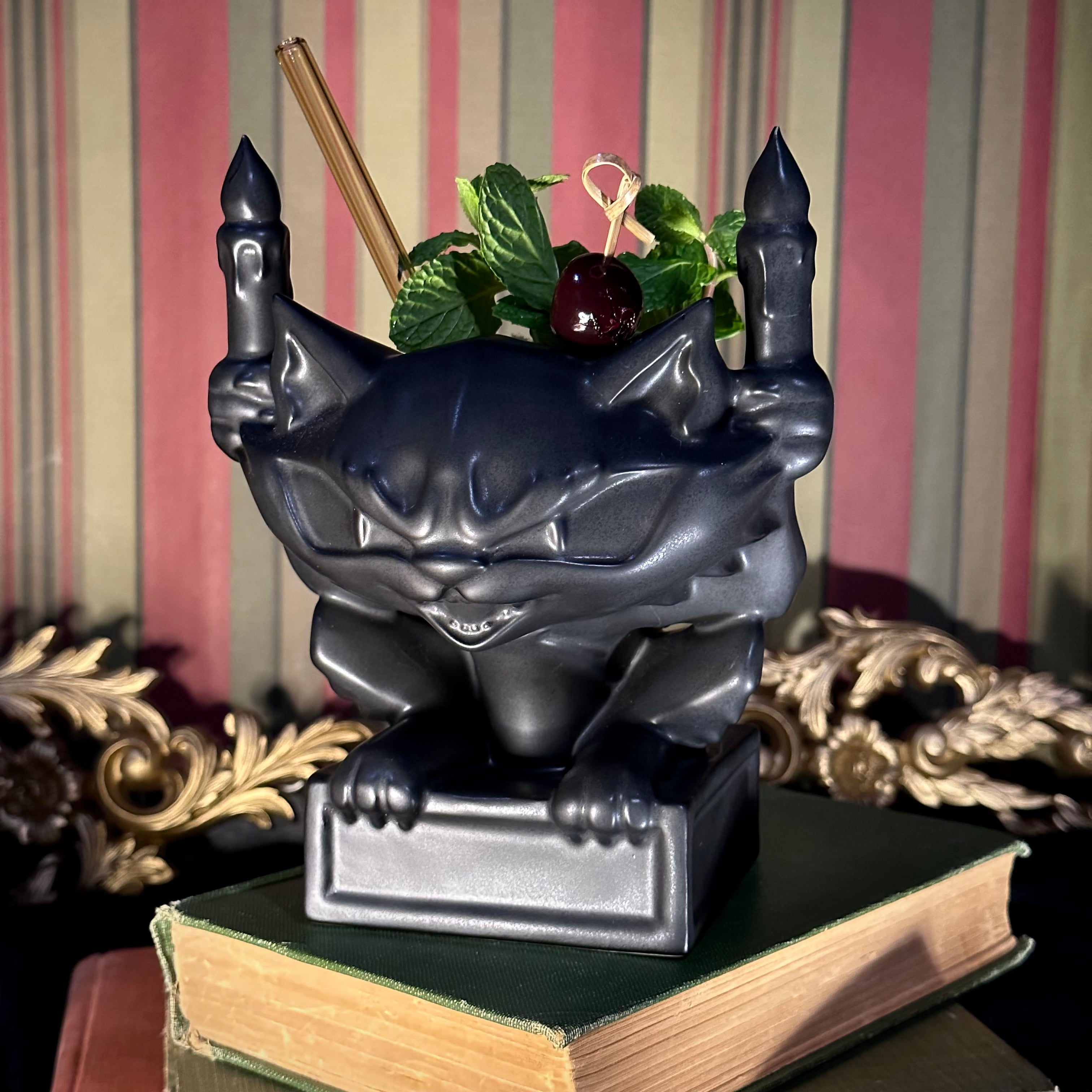 Jeff Granito's Felis Fiercus (The Haunted House Cat) Tiki Mug, sculpte ...
