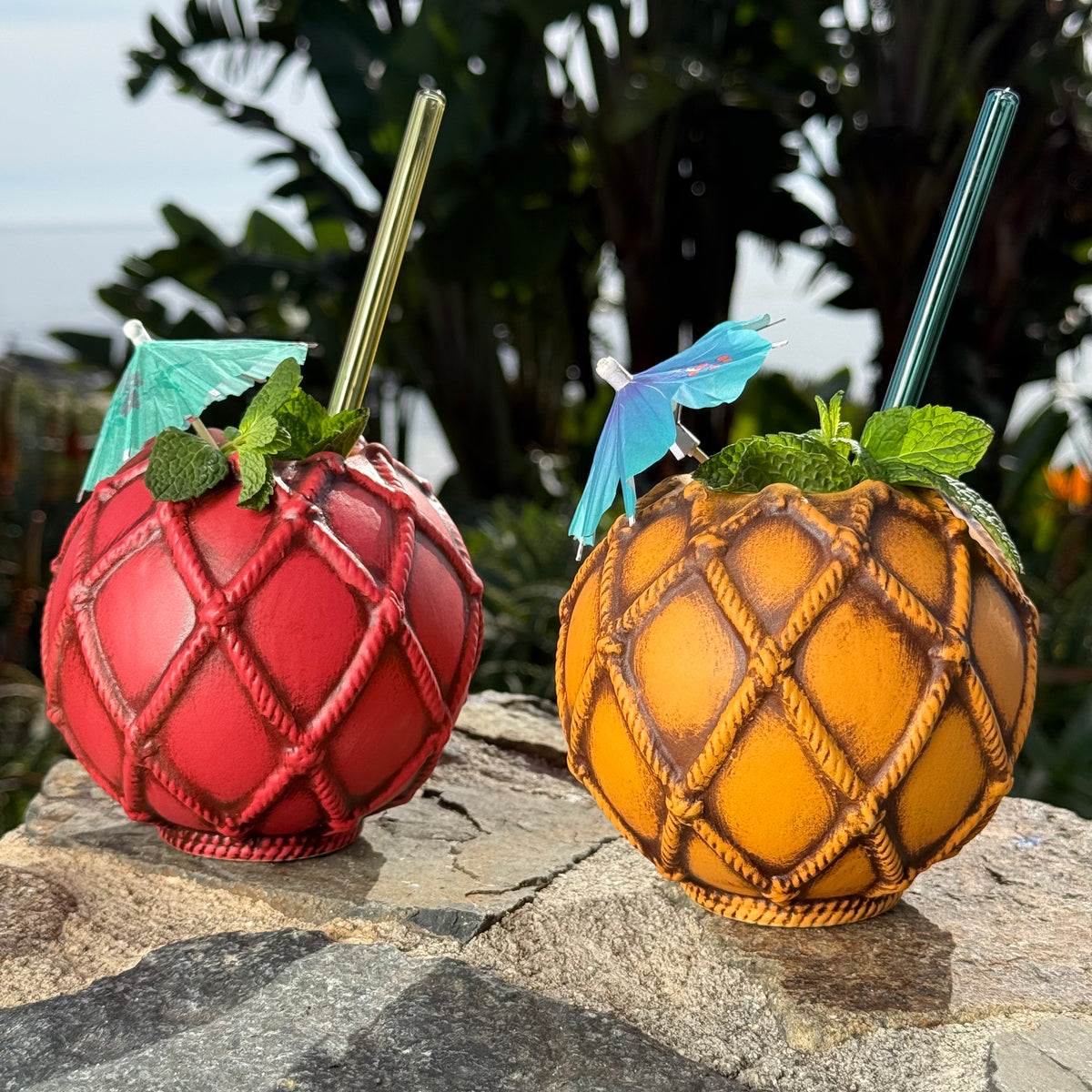 Nautical Fishing Floats, Set of 4 or Individually - Ceramic Tiki Mugs ...