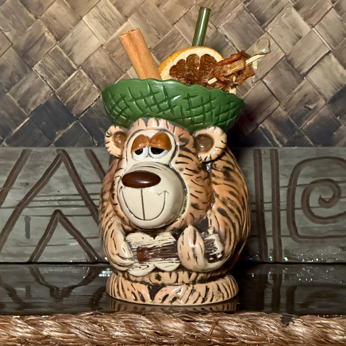 Tiki tOny's Tiki Bear Jamboree (Red + Green) - Ceramic Tiki Mugs - Lim ...