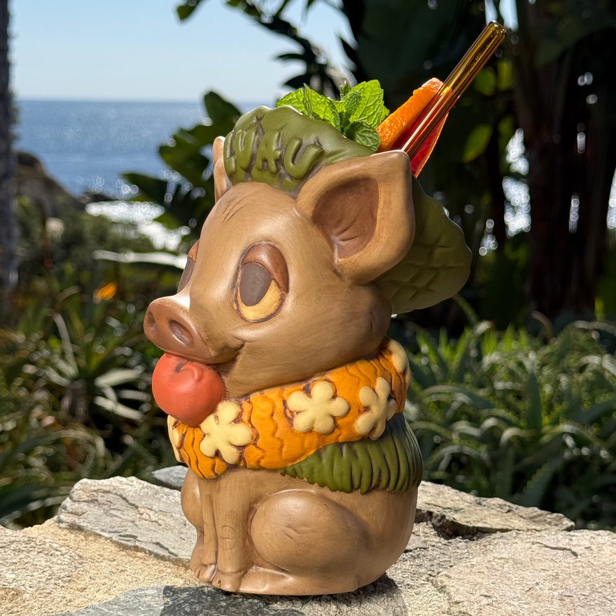 Tiki tOny's Kalua Pig - Ceramic Tiki Mug - Mocha Limited Edition / Lim ...