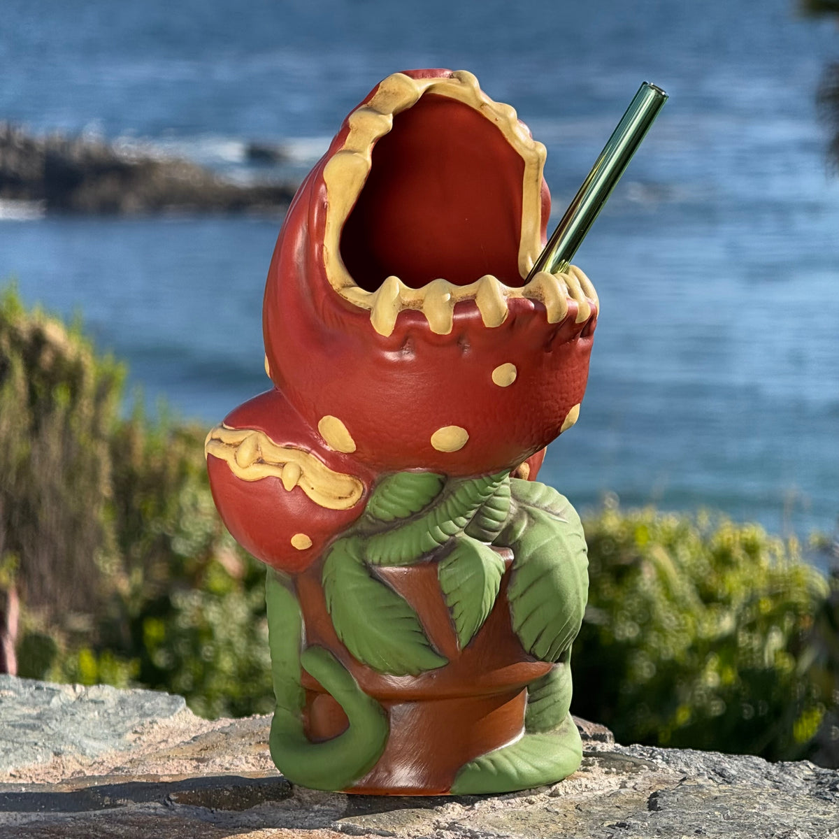 Feed Me! Man-eating Plant (Red) - Ceramic Tiki Mug - Limited Edition ...
