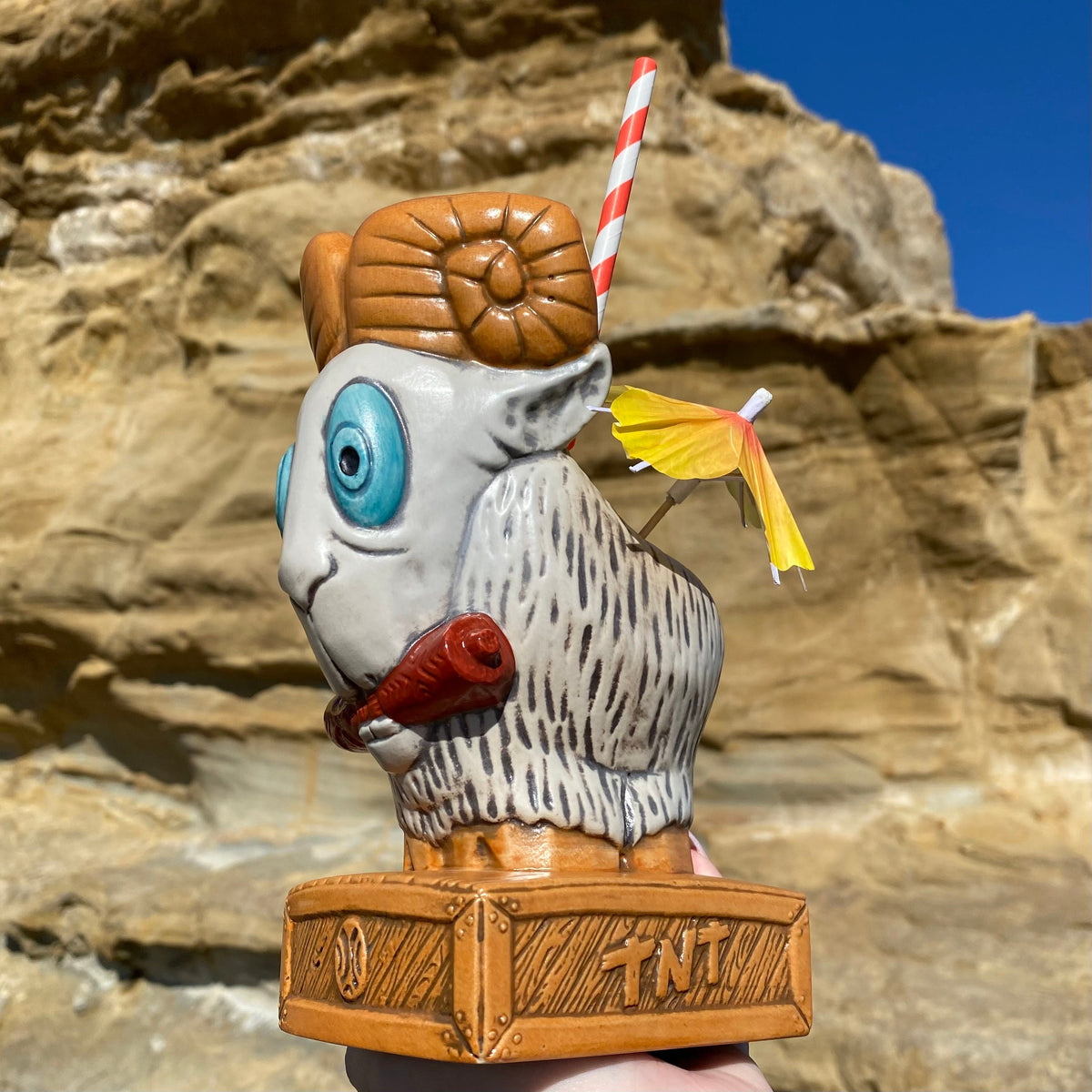 Tiki tOny's KAO POW The Thunder Goat Tiki Mug (Whoopsies), sculpted by ...