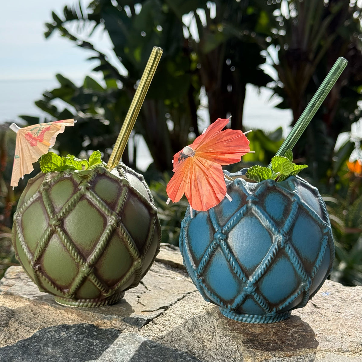 Nautical Fishing Floats, Set of 4 or Individually - Ceramic Tiki Mugs ...
