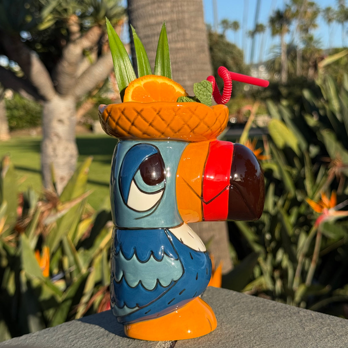 Tiki tOny’s Tiki Rum Bird – Sam + Teal/Green · Ceramic Tiki Mugs · Pre ...