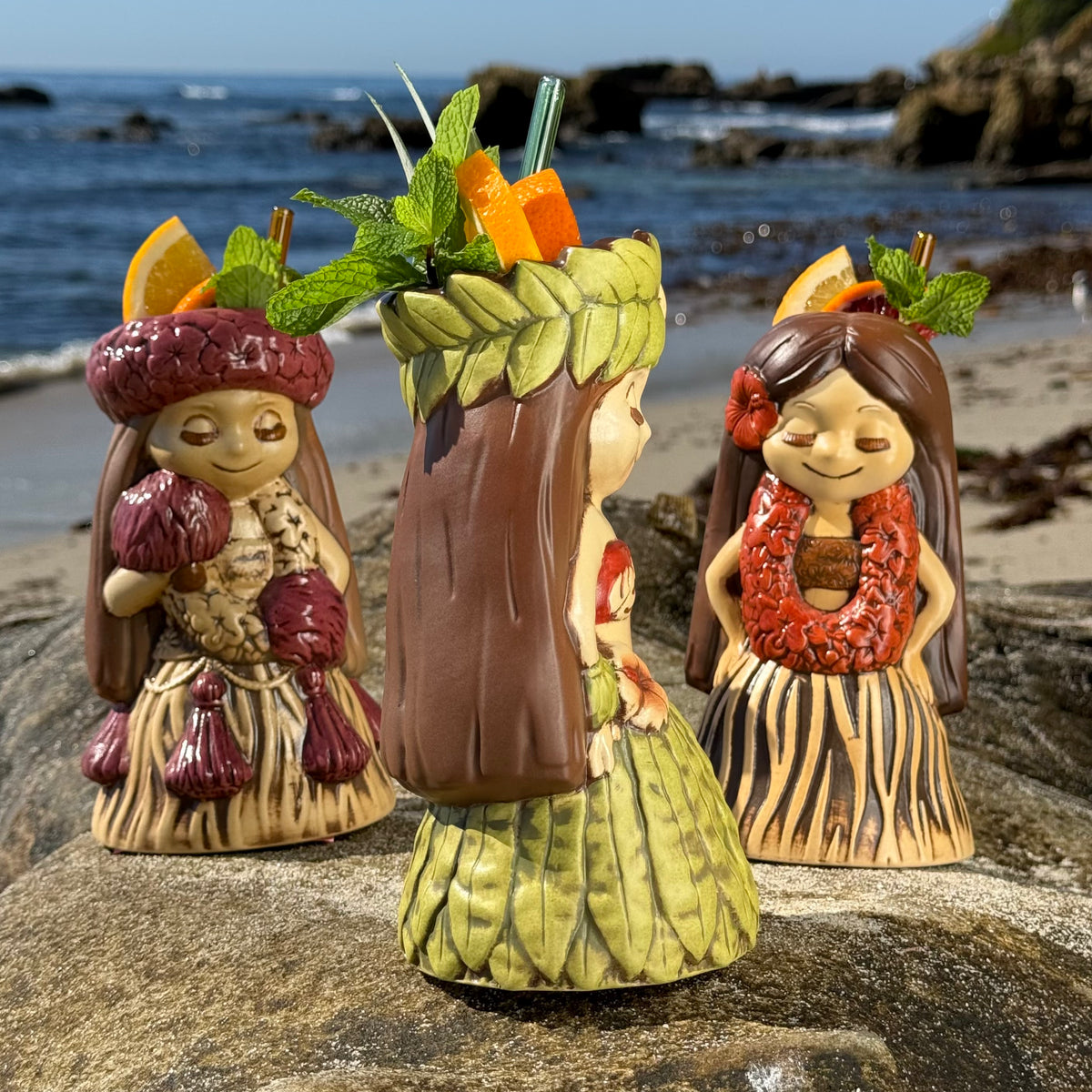 "it's a hula world" Tiki Mug, Hula Girl Ti - #4 of a 4 mug series ...