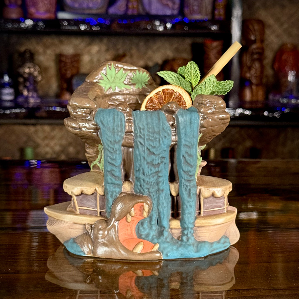 Back Side of Water - Ceramic Tiki Mug – Tikiland Trading Co.