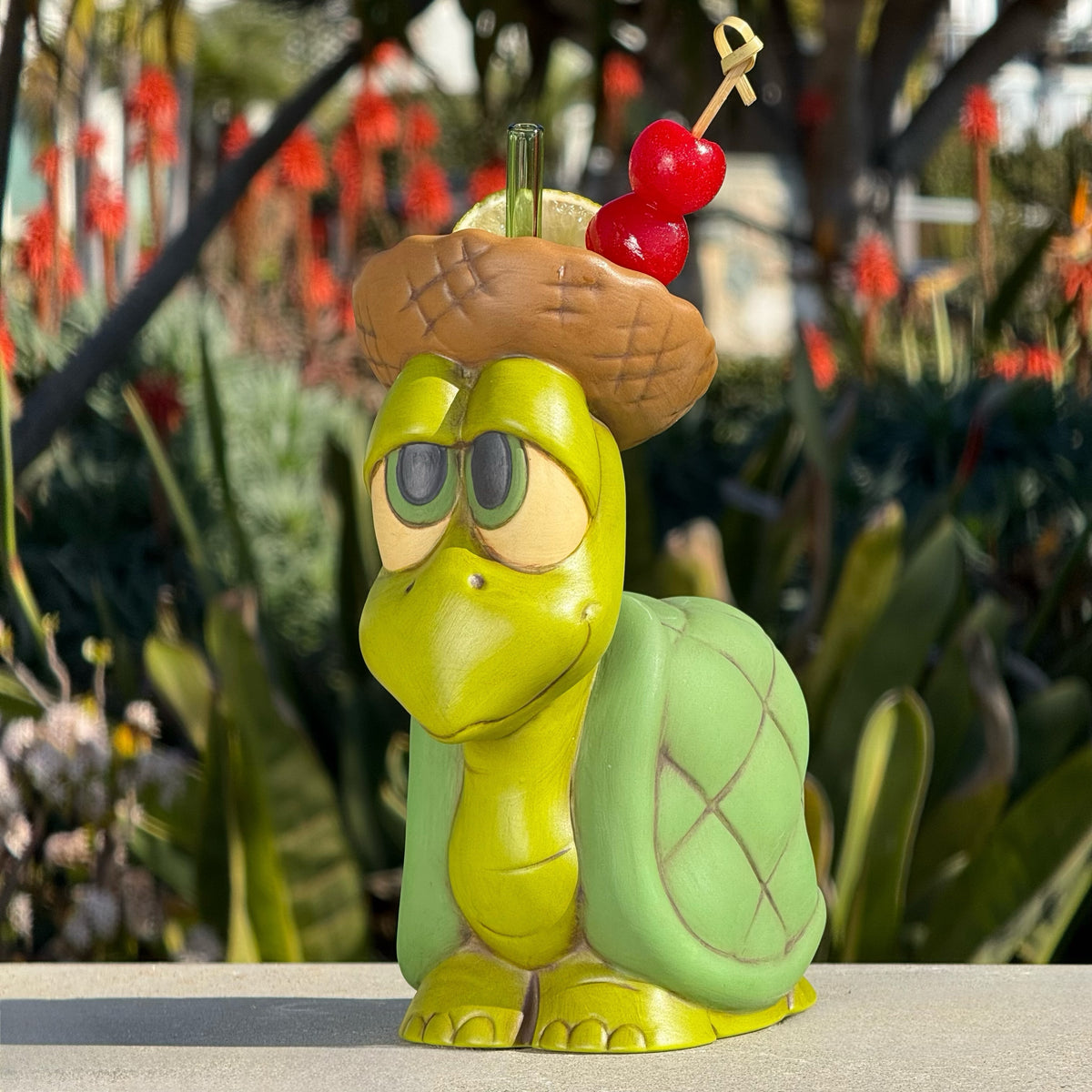 Tiki tOny's Topsy-turvy Turtle (Green Eyes) - Ceramic Tiki Mug - Limit ...