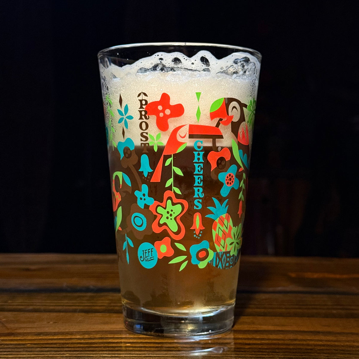 Jeff Granito's 'Birds Singing Words' Pint Glass (1) - Ready to Ship ...