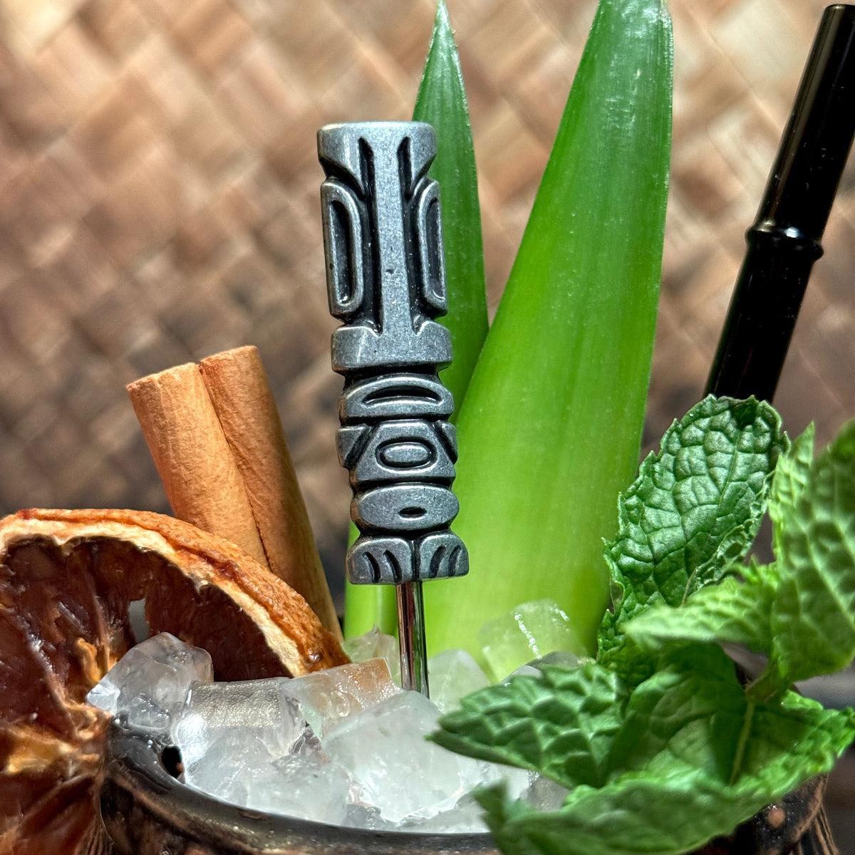 TikiLand Trading Co.'s 'Heritage Aloha' Sculpted Metal Swizzle Sticks ...