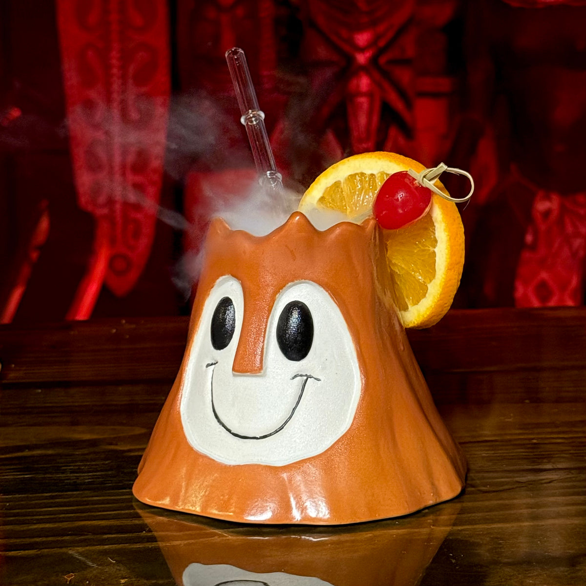 Tiki tOny's BobCano (Burnt Orange) - Ceramic Tiki Mug – Tikiland ...