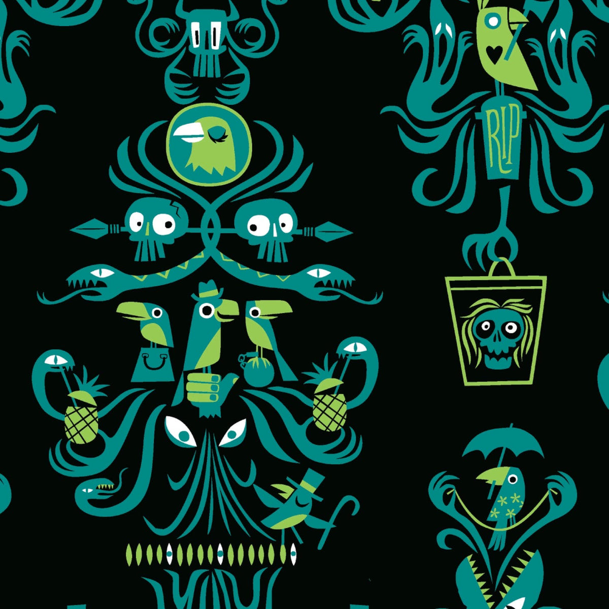 'Creepy Creepy Creepy Room Phantom' Pareo - Ready to Ship / Rolling Pr ...