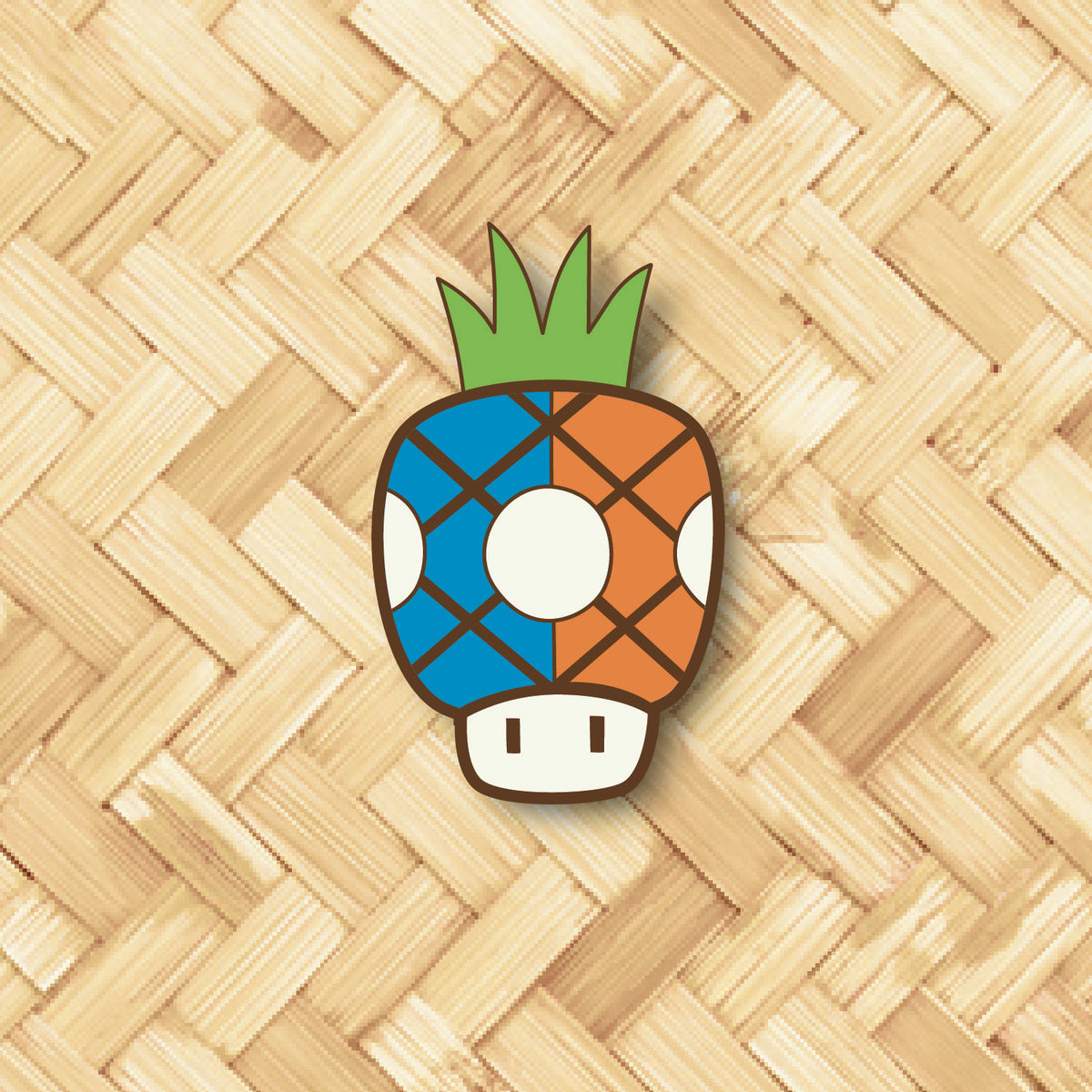 Jeff Granito's 'Pineapple Power-Up - Blue' Enamel Pin - Ready to Ship ...