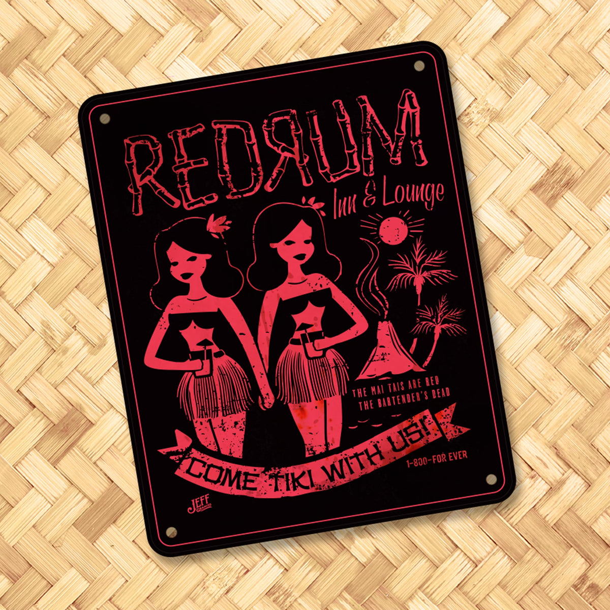 Jeff Granito's 'Red Rum' Metal Sign – Tikiland Trading Co.