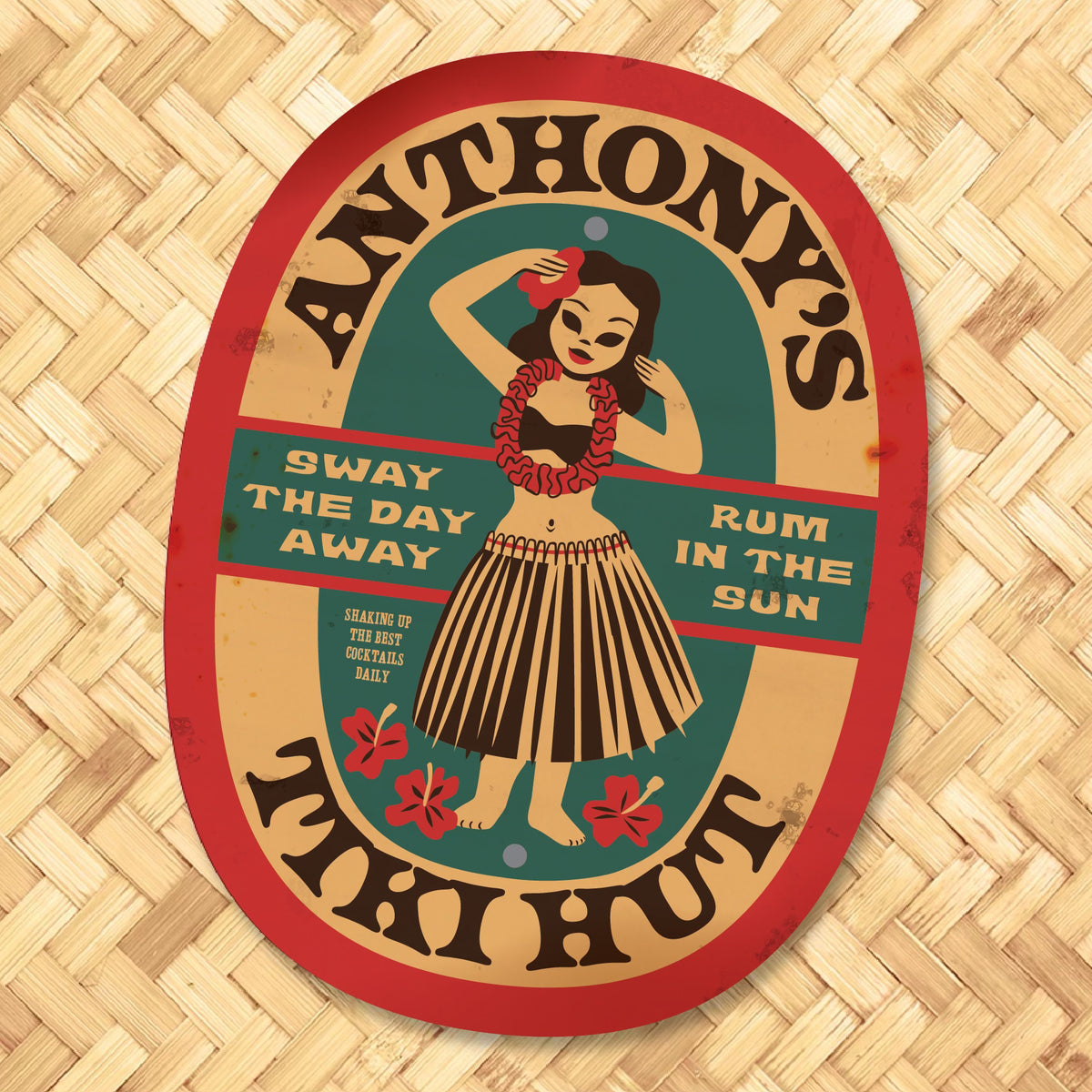 'Shake Shack' Personalized Metal Bar Sign – Tikiland Trading Co.