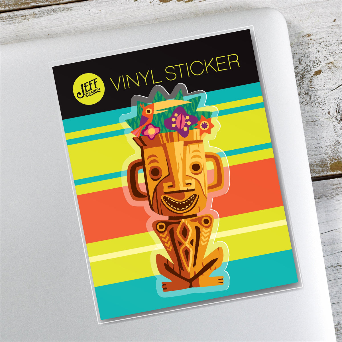 Jeff Granito's 'Tiki Planter' Vinyl Sticker - Ready to Ship! – Tikiland ...