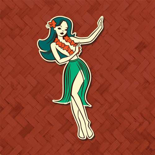 Classic Hula Metal Sign – Tikiland Trading Co.
