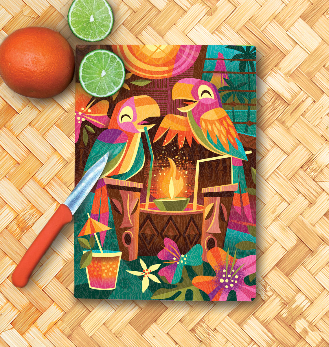 Jeff Granito's 'UH-LOA-OA-OA-HA' Glass Cutting Board - Rolling Pre-Ord ...