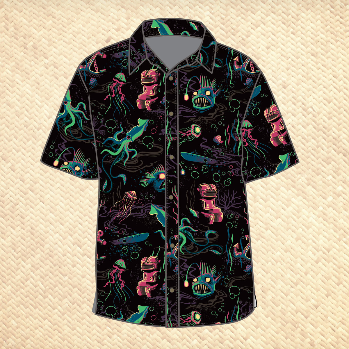 Jeff Granito's 'Dwellers of the Deep' Modern Fit Button-Up Shirt - Uni ...