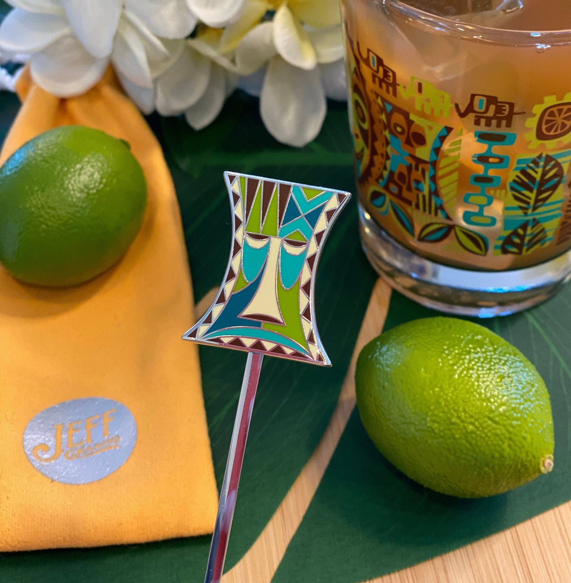 Jungle JuJu Warning Metal Enamel Swizzle Stick - Ready to Ship ...