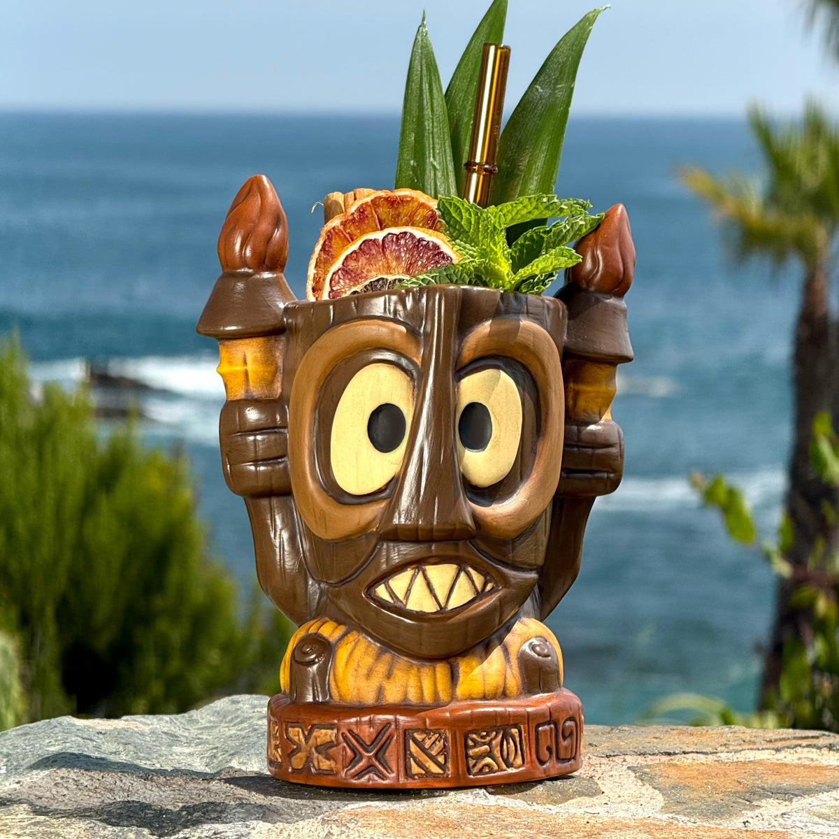 Tiki tOny's The Head Salesman - Ceramic Tiki Mug – Tikiland Trading Co.