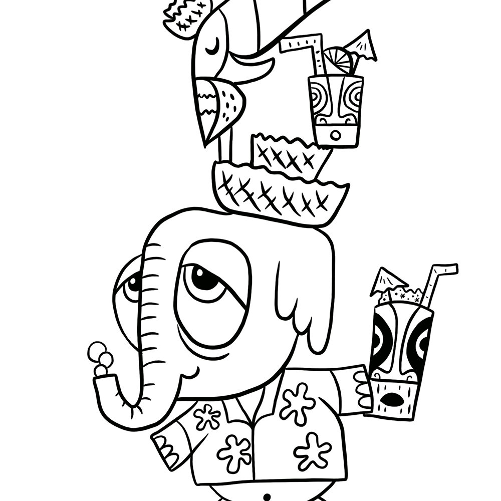 Free Coloring Page from Tiki tOny and TikiLand Trading Co. - May 2020 ...