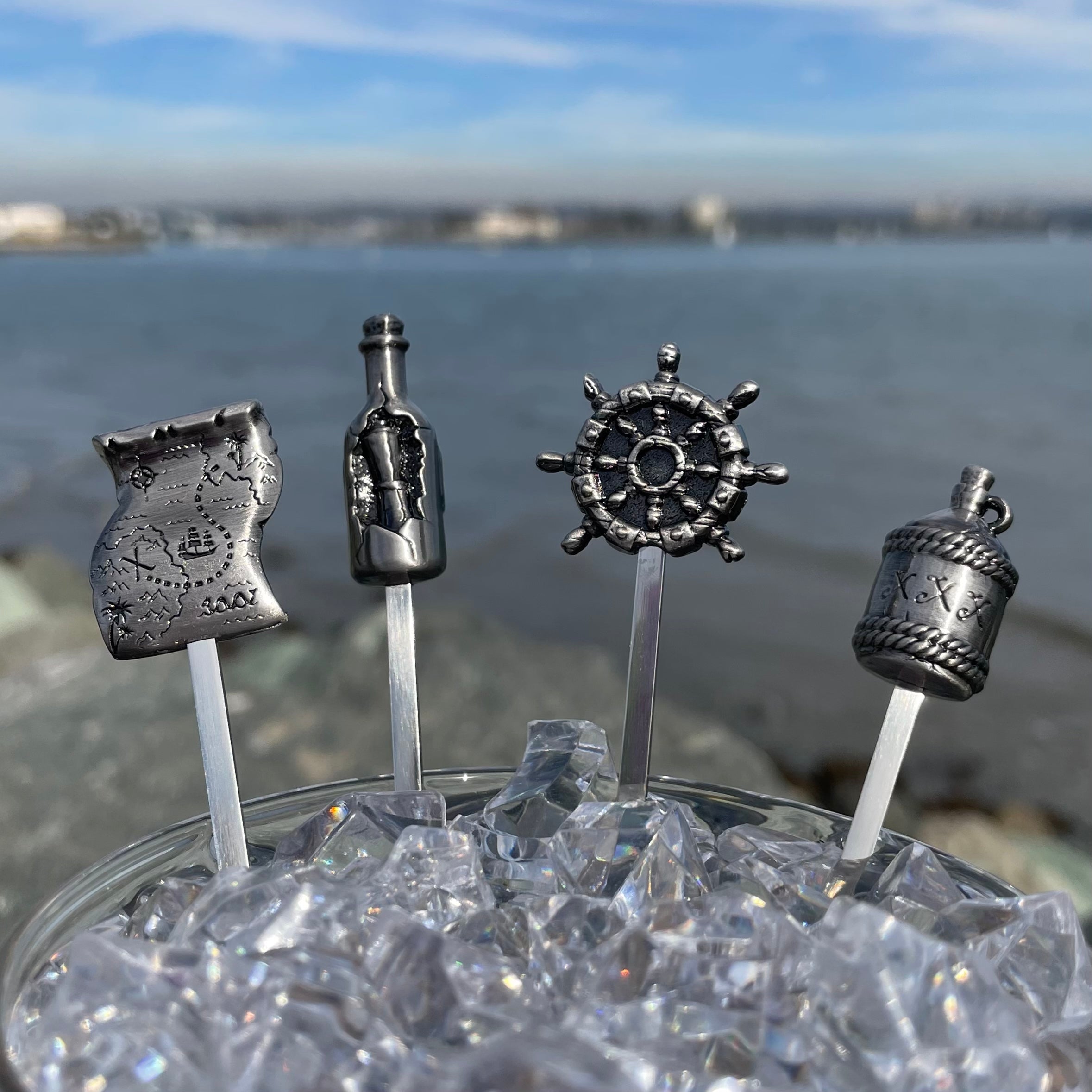 Thor's 'Swashbuckler Sunset' Sculpted Metal Swizzle Sticks Set ...