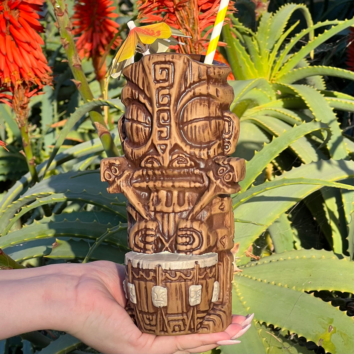 Atomikitty's Marquesan Drummer Tiki Mug, sculpted by Thor - Ready to S ...